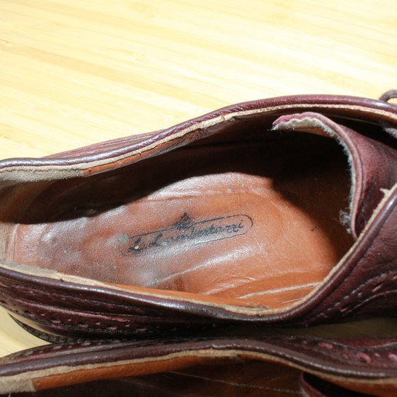 L. Lambertazzi | Shoes | Vintage L Lamberrazzi Red Leather Lace Up ...